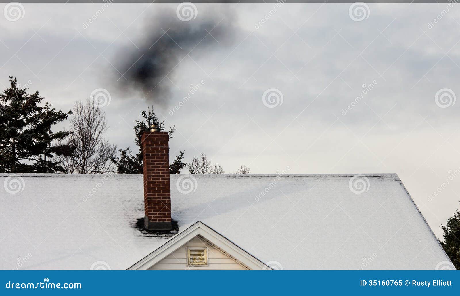 Smoke from a Chimney stock image. Image of clouds, pipe - 35160765