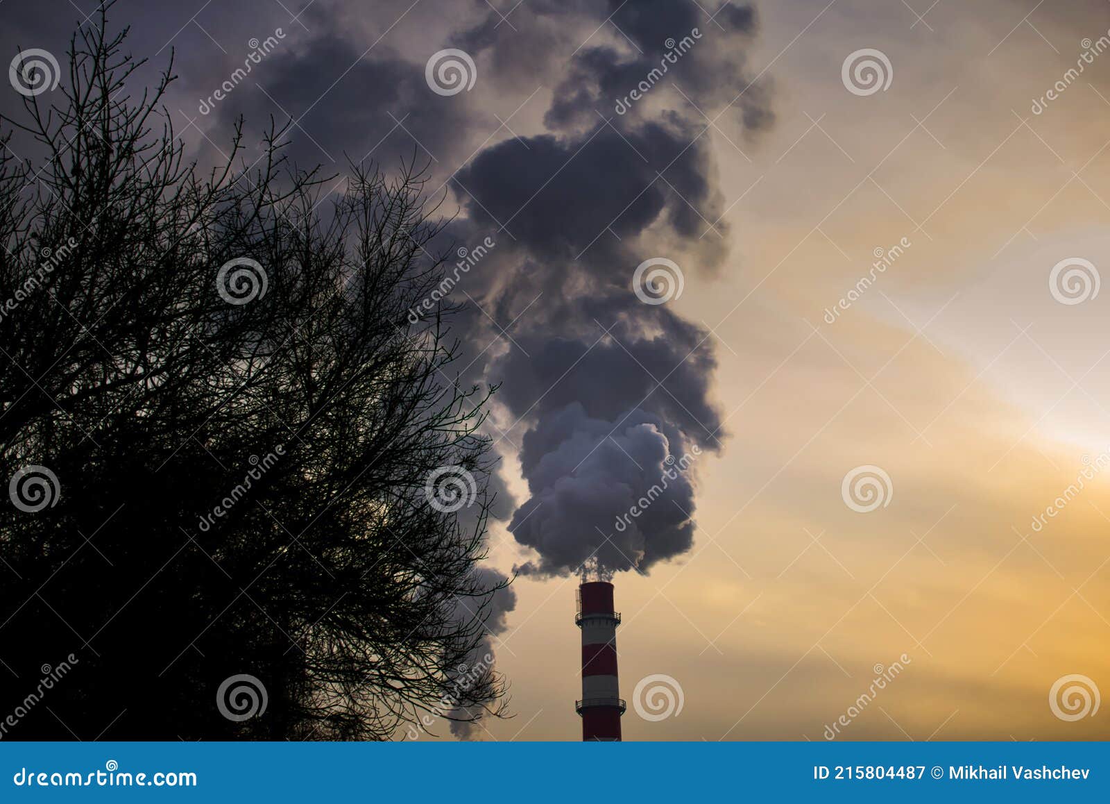 Smoke from the CHPP Pipe stock image. Image of chpp - 215804487
