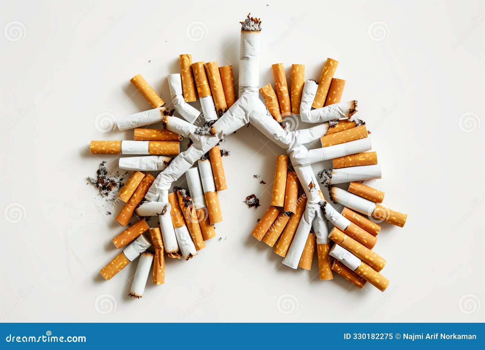 Smoke in cigarette bud stock illustration. Illustration of lung - 330182275