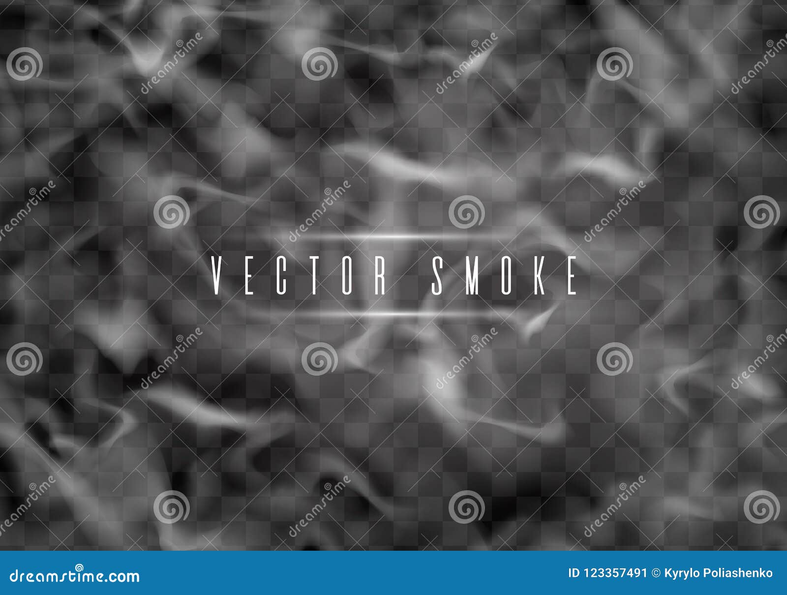 Smoke or cloud effect. stock vector. Illustration of mist - 123357491