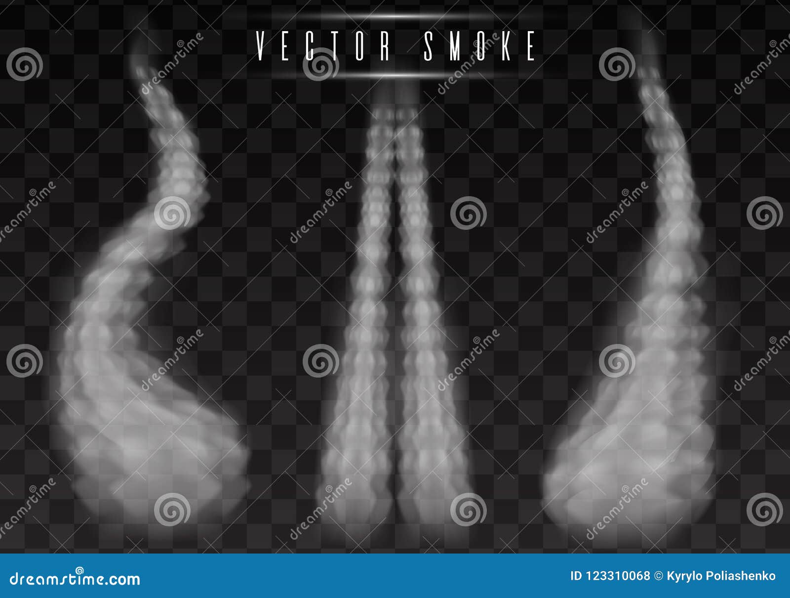 Smoke or cloud effect stock vector. Illustration of smoky - 123310068