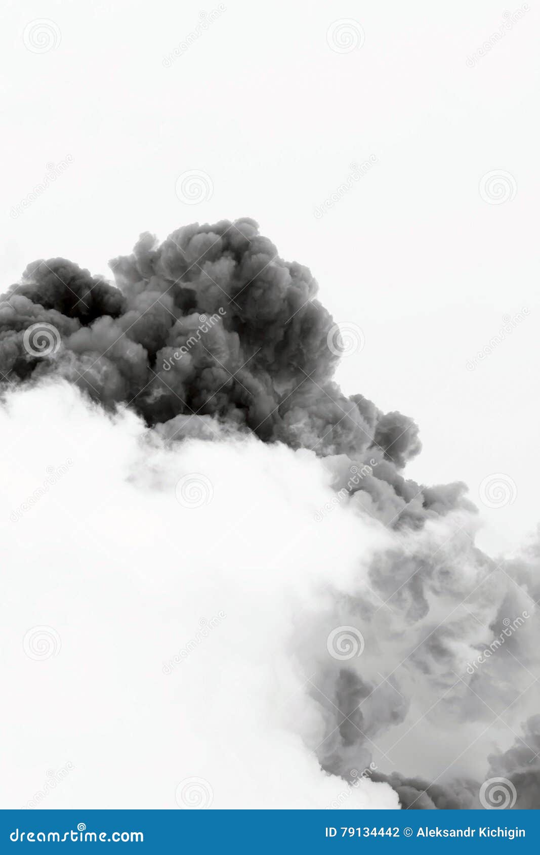 Smoke cloud explosion stock photo. Image of crash, clouds - 79134442