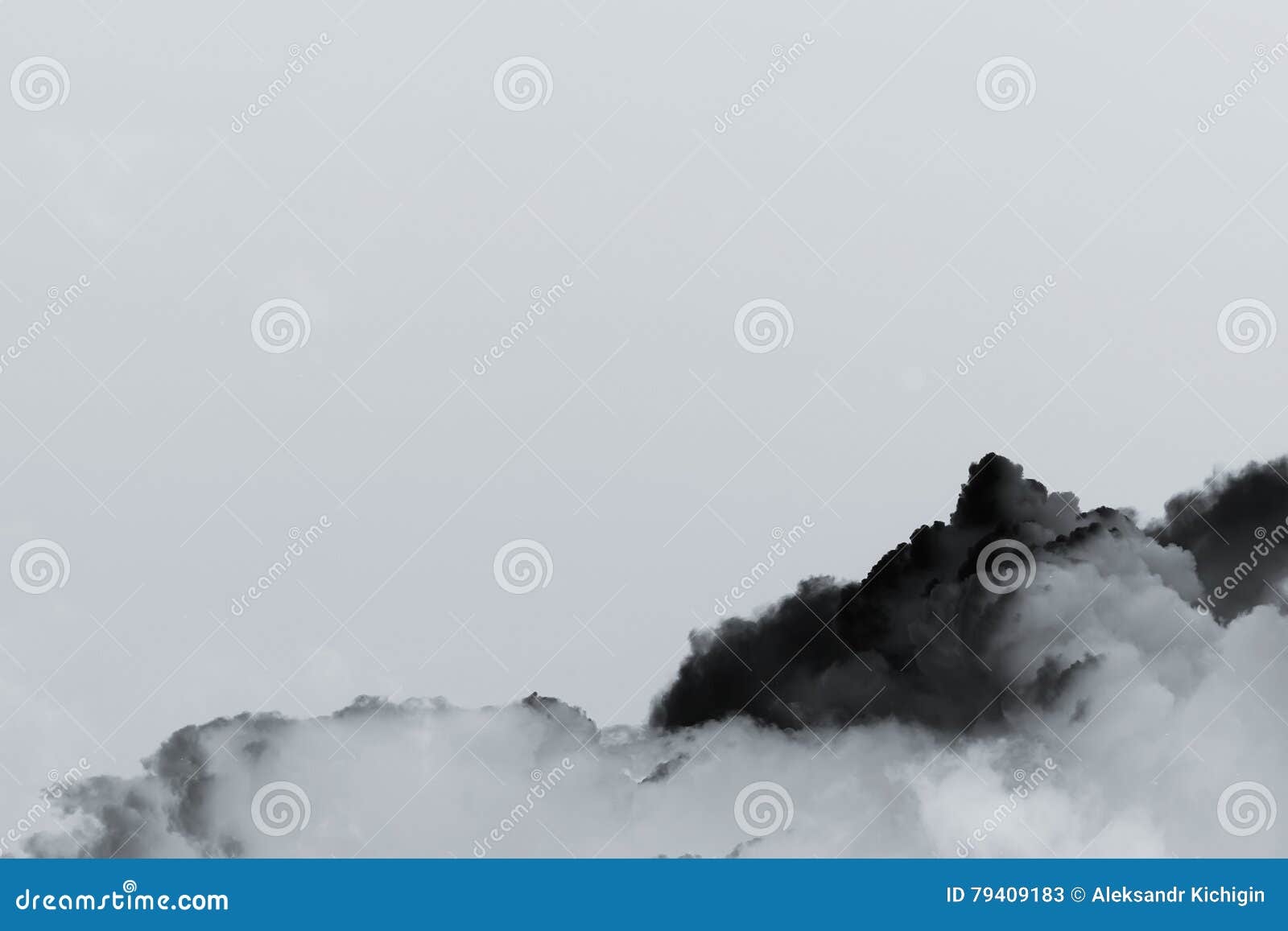 Smoke cloud explosion stock image. Image of dark, dramatic - 79409183