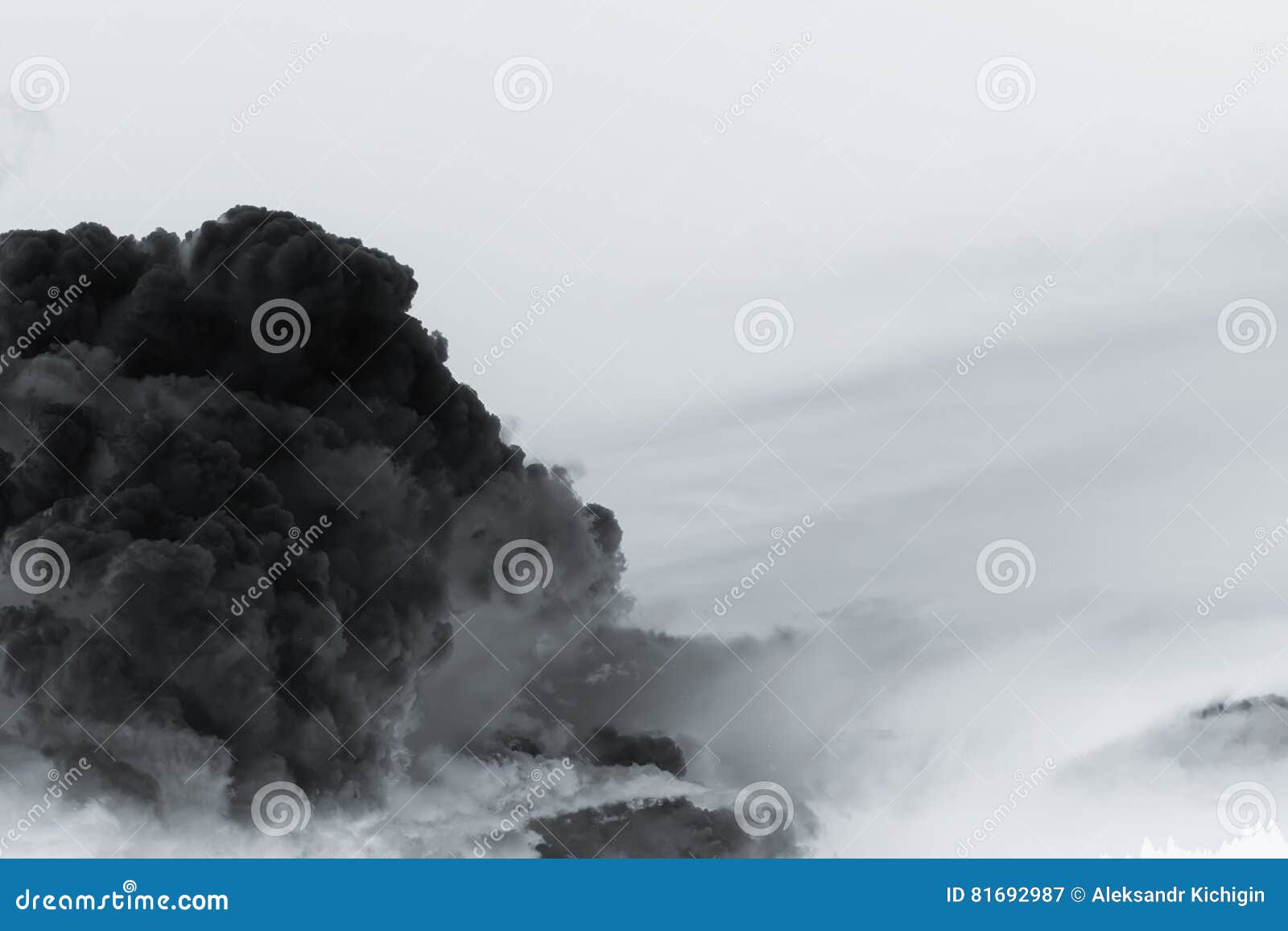 Smoke cloud explosion stock image. Image of grenade, collision - 81692987