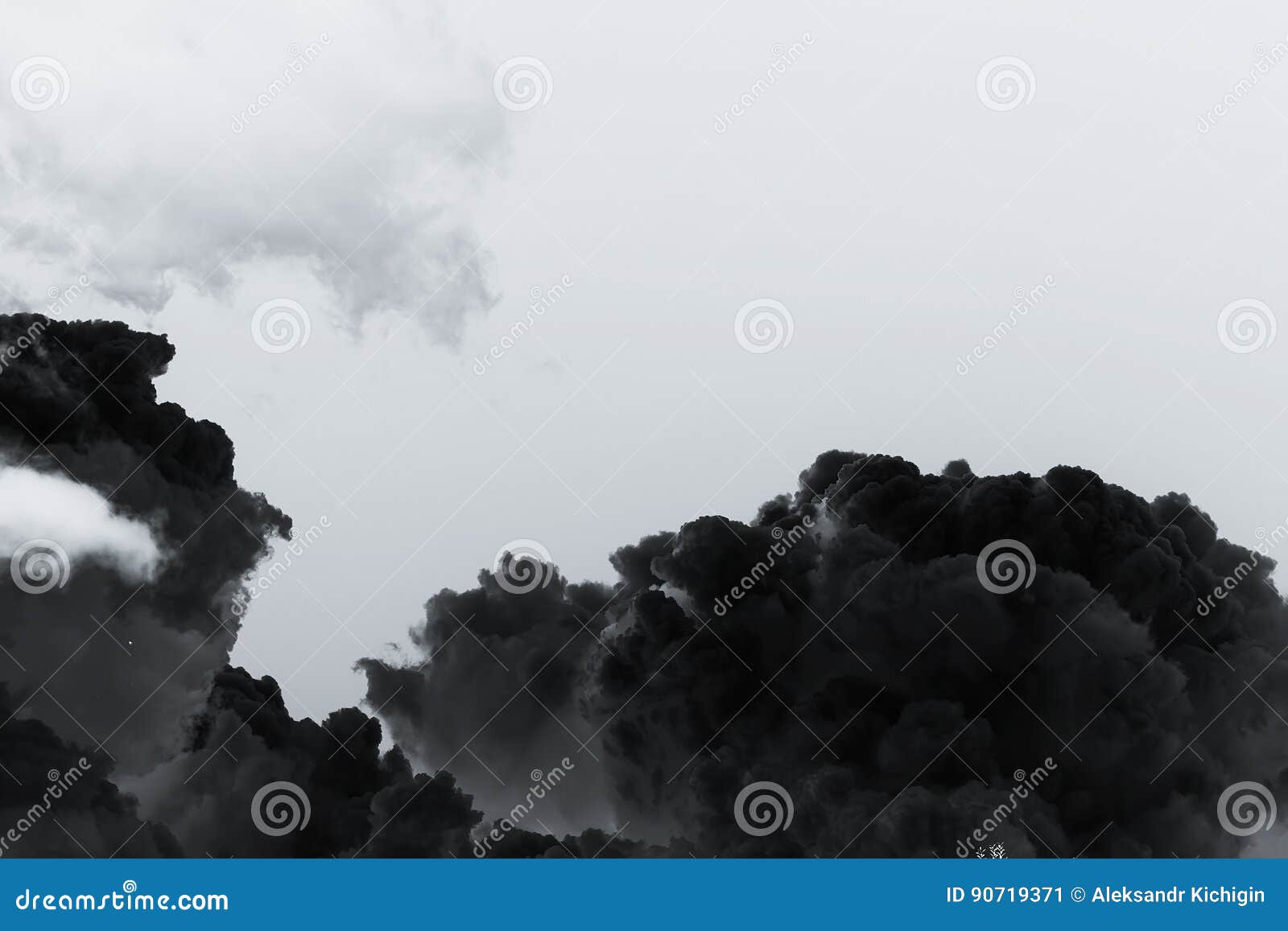 Smoke cloud explosion stock image. Image of grenade, dangerous - 90719371