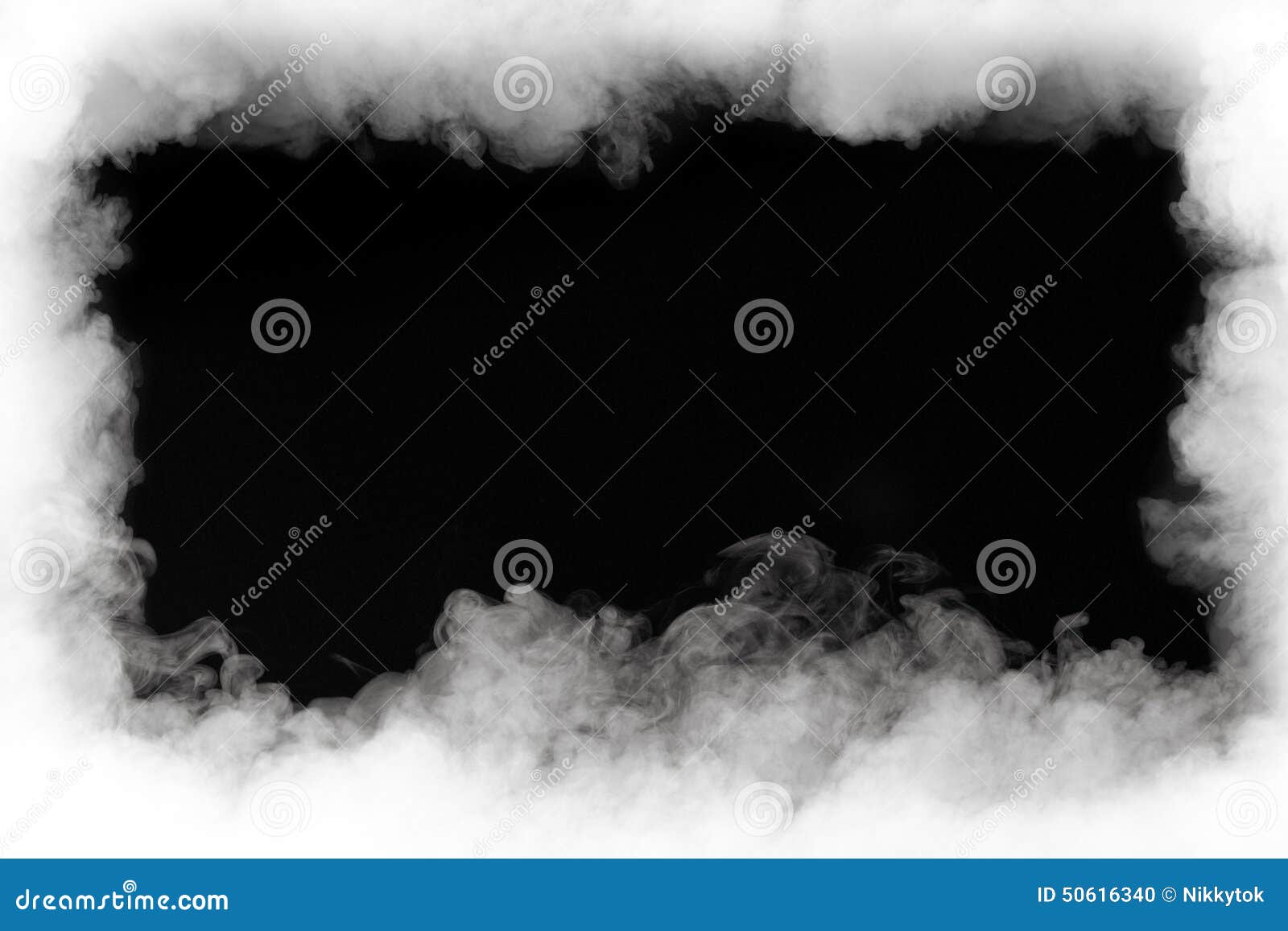 Frame Smoke Misty Texture Effect For Film , Text Or Space . Border ...