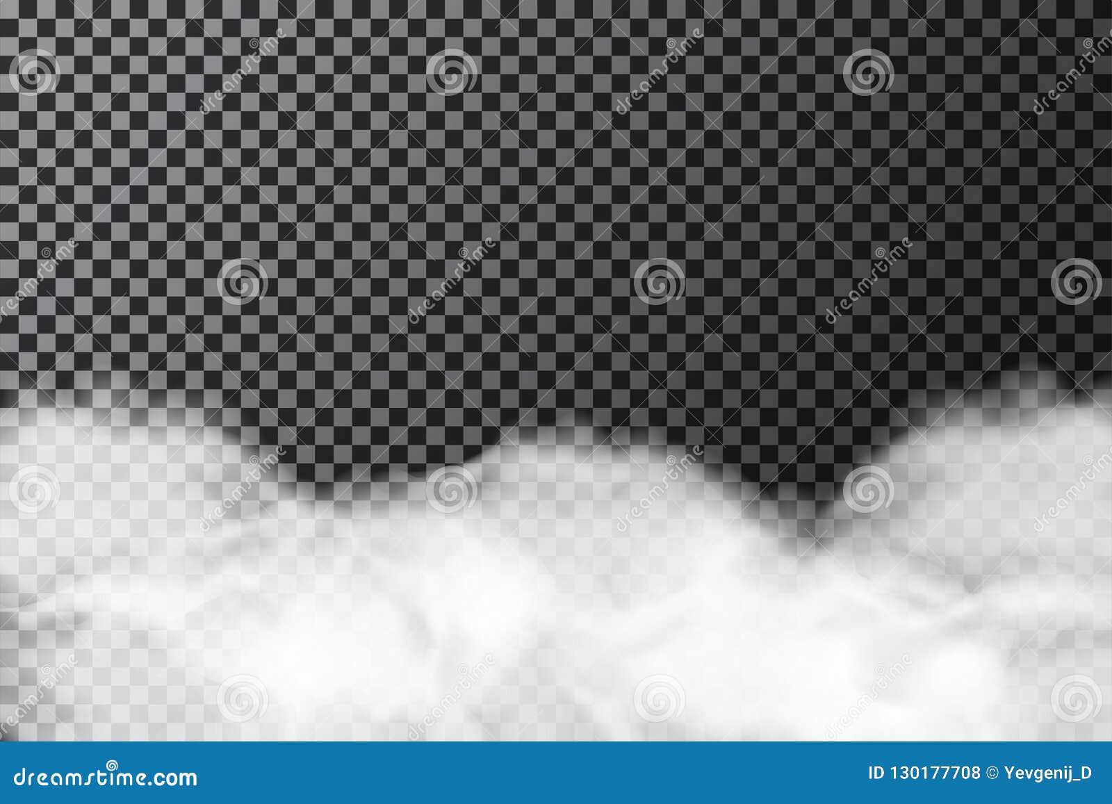 Smoke Cloud on Transparent Background. Realistic Fog or Mist Texture ...