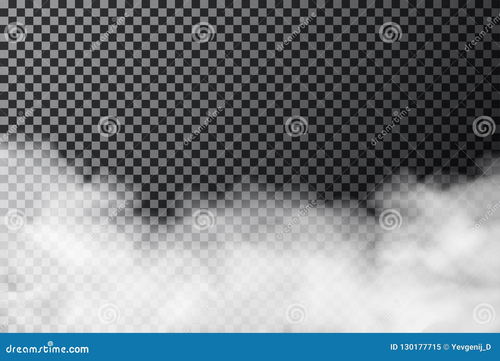 Smoke Cloud on Transparent Background. Realistic Fog or Mist Texture ...