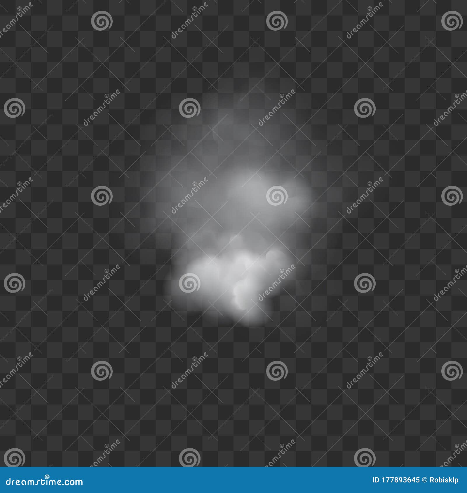 Smoke And Clouds Vector Silhouette Illustrations Set. Sketched Flames ...