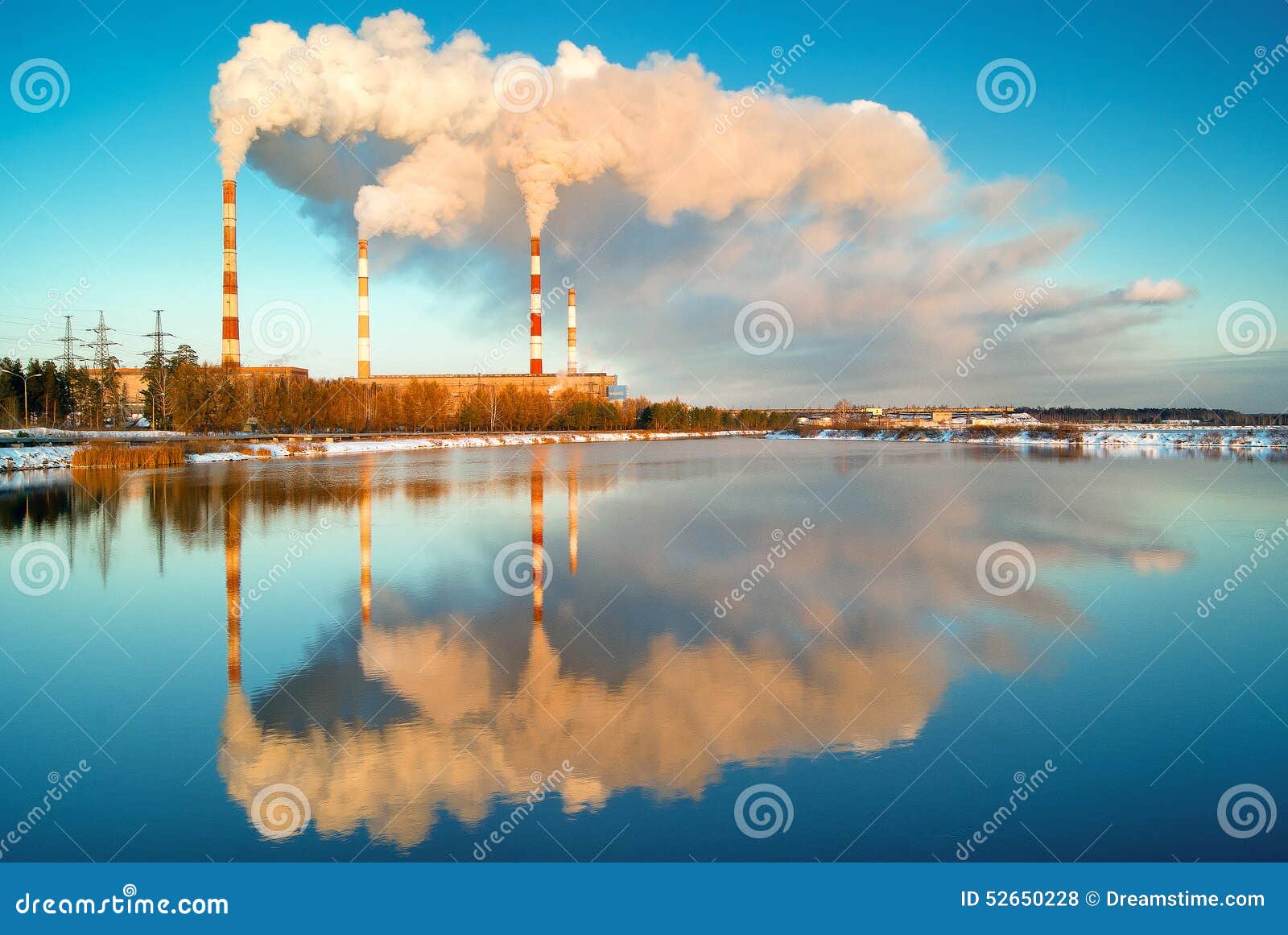 Smoke from Coal-fired Power Plant Ecocatastrophe Stock Photo - Image of ...