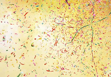 Smoke and Colorful Confetti Stock Photo - Image of bulb, abstract: 11468126