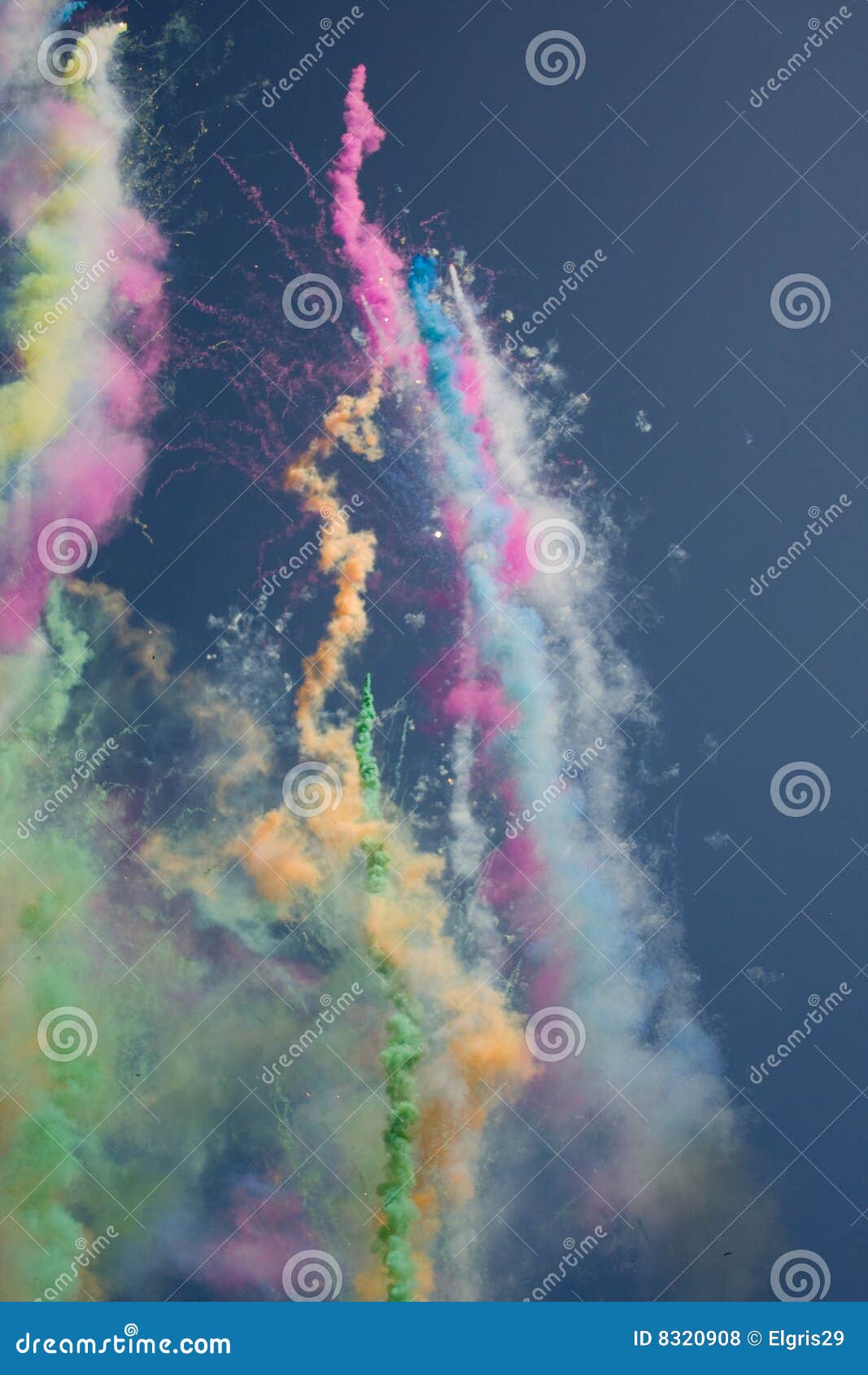 Smoke colors Fireworks stock photo. Image of smoke, contrast - 8320908
