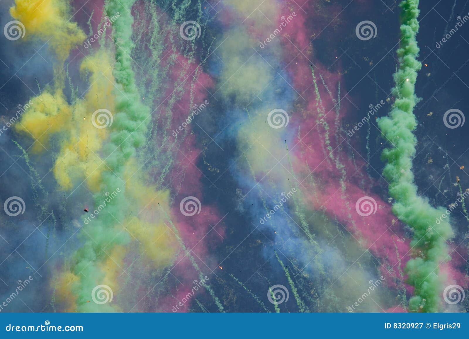 Smoke Colors Fireworks Picture. Image: 8320927