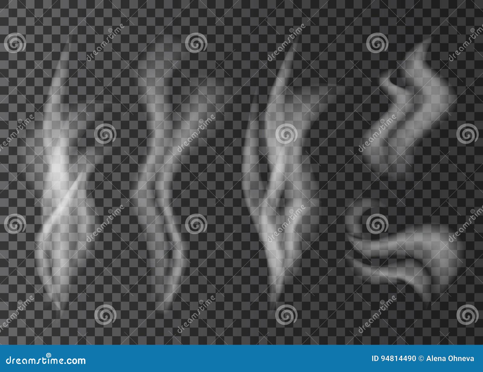 Smoke from a Cup of Coffee or Tea. Stock Vector - Illustration of ...