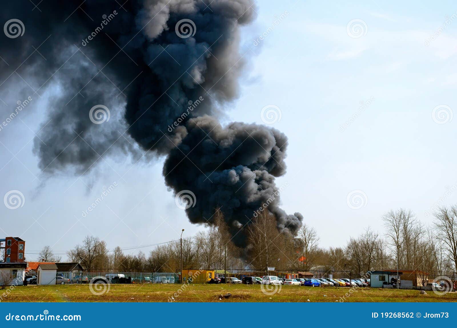 Smoke danger stock photo. Image of destroy, arson, explode - 19268562