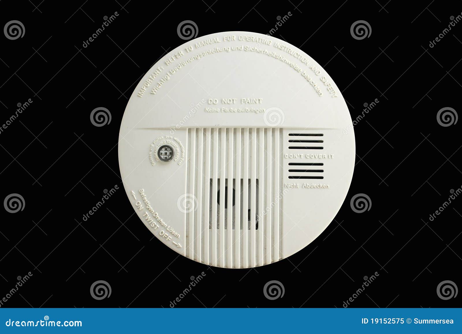 Smoke detector stock image. Image of gadget, indicator - 19152575