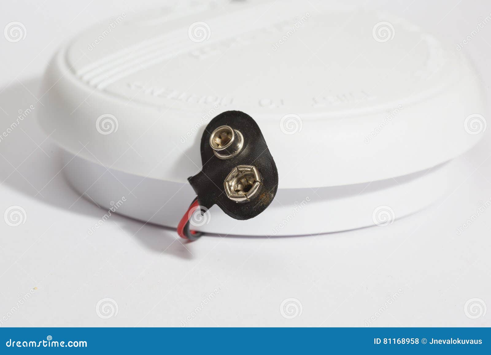 Smoke Detector without a Battery. Stock Photo - Image of ceiling ...