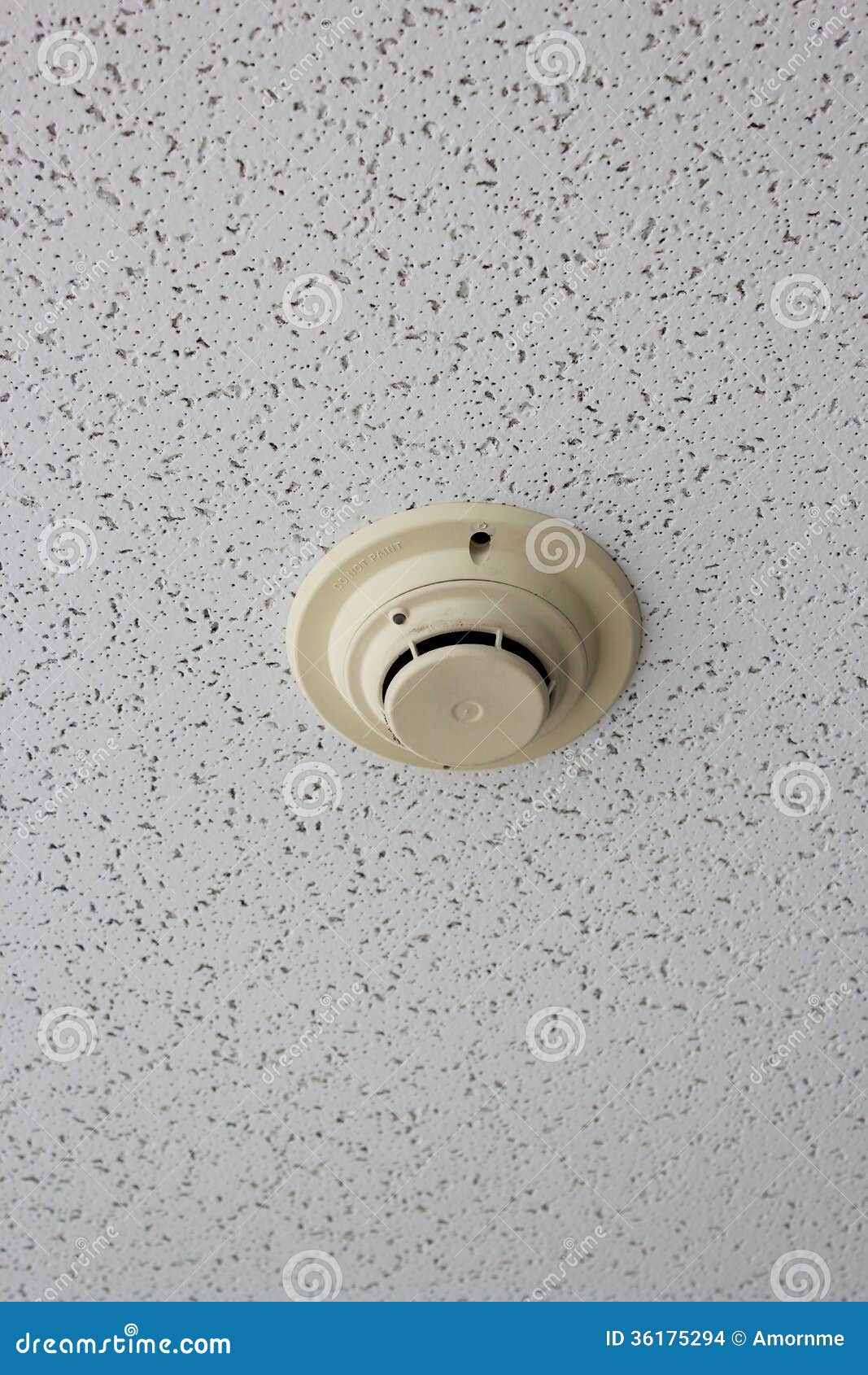 Smoke Detector on a Ceiling Stock Photo - Image of ceiling, security ...