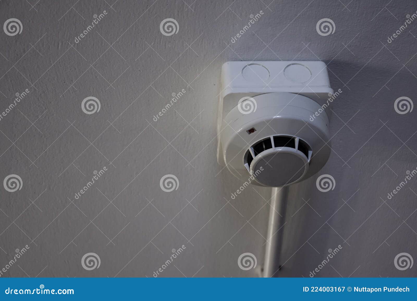 Smoke Detector on Ceiling for Preventing Fire Incident Stock Image ...