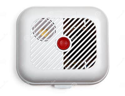 Smoke Detector (with Clipping Path) Stock Photo - Image of detector ...