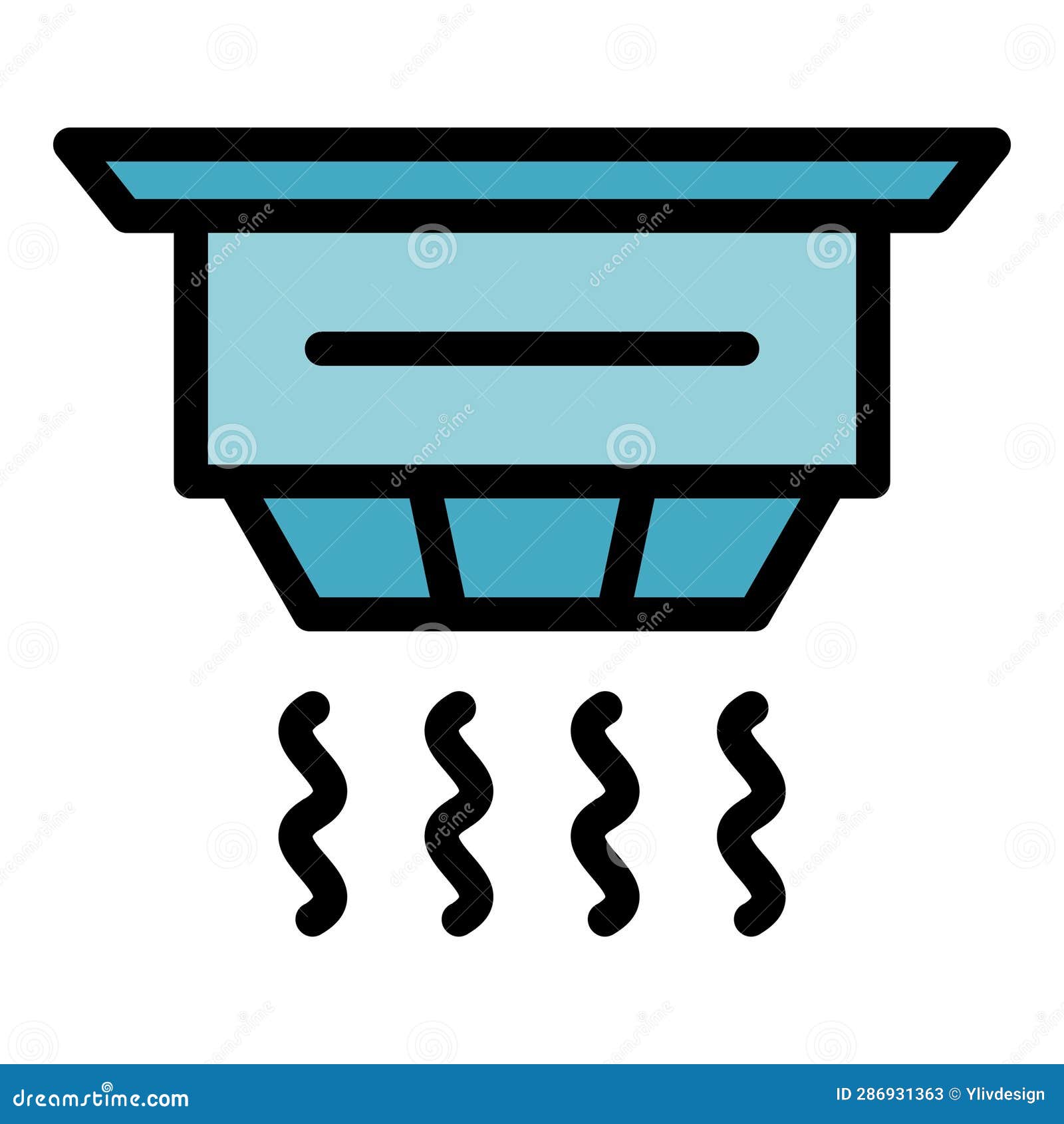 Smoke Detector Code Icon Vector Flat Stock Illustration - Illustration ...