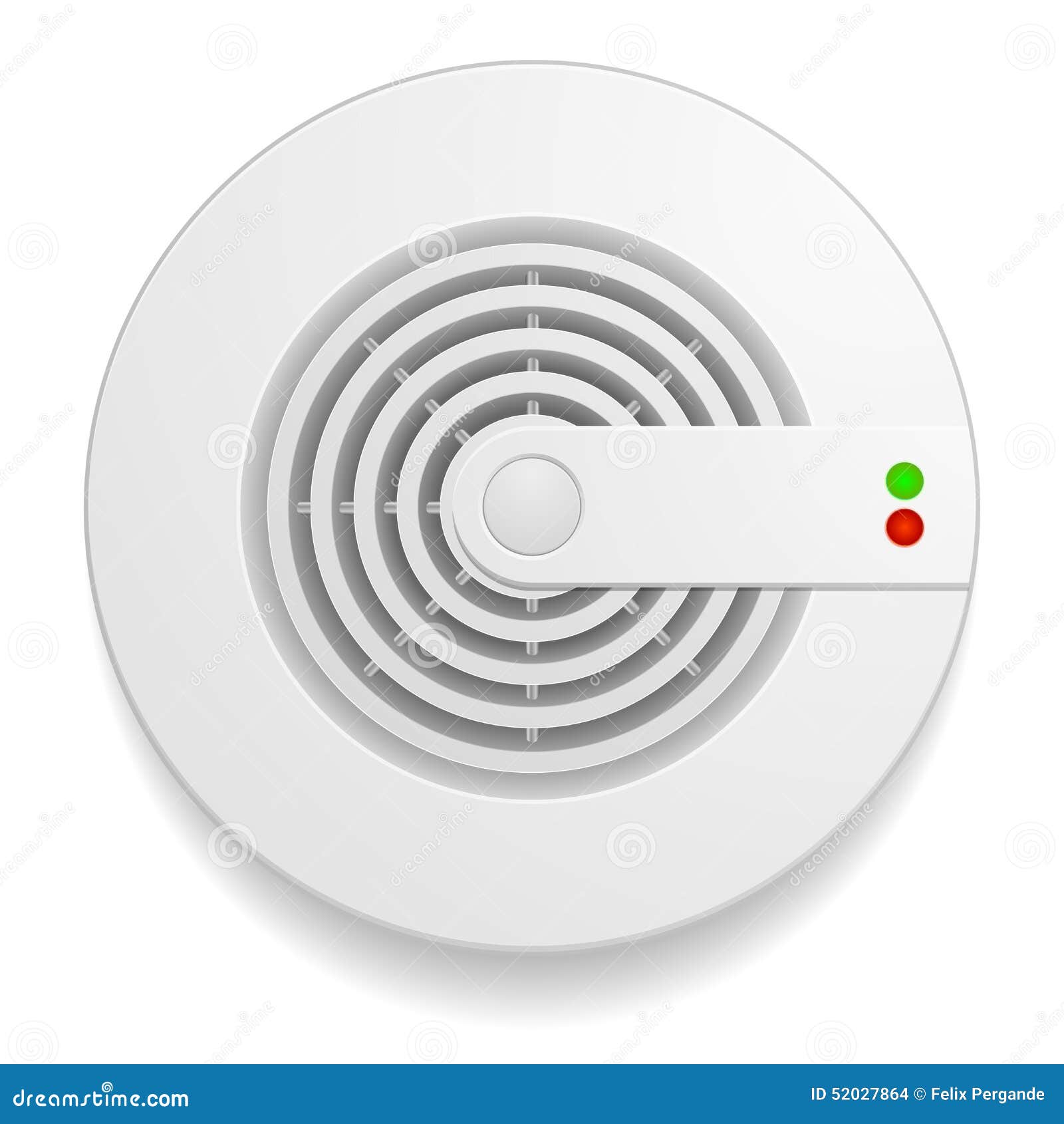 Smoke Detector stock illustration. Illustration of device - 52027864