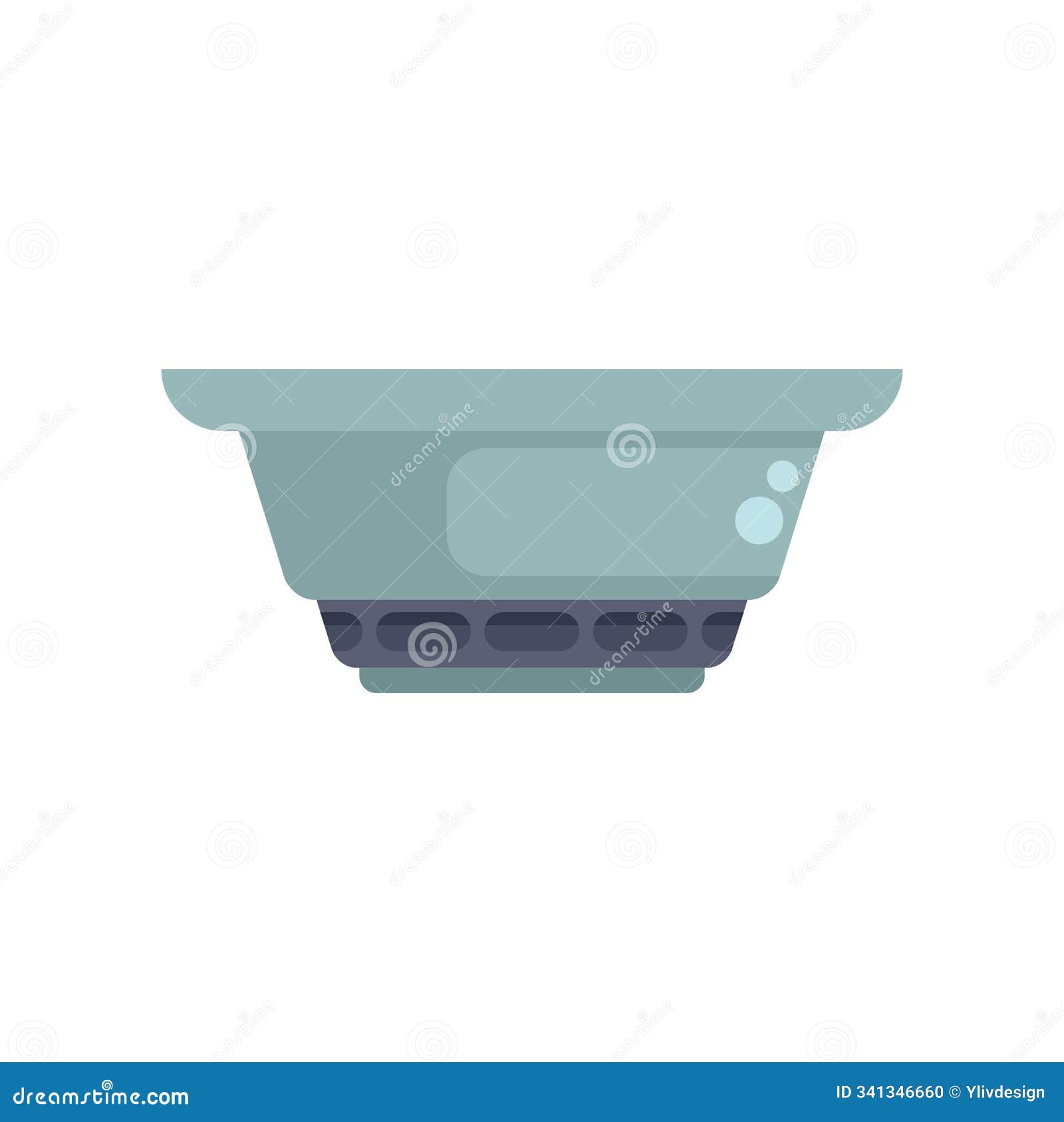 Modern Smoke Detector Hanging on Ceiling Detecting Smoke Stock ...