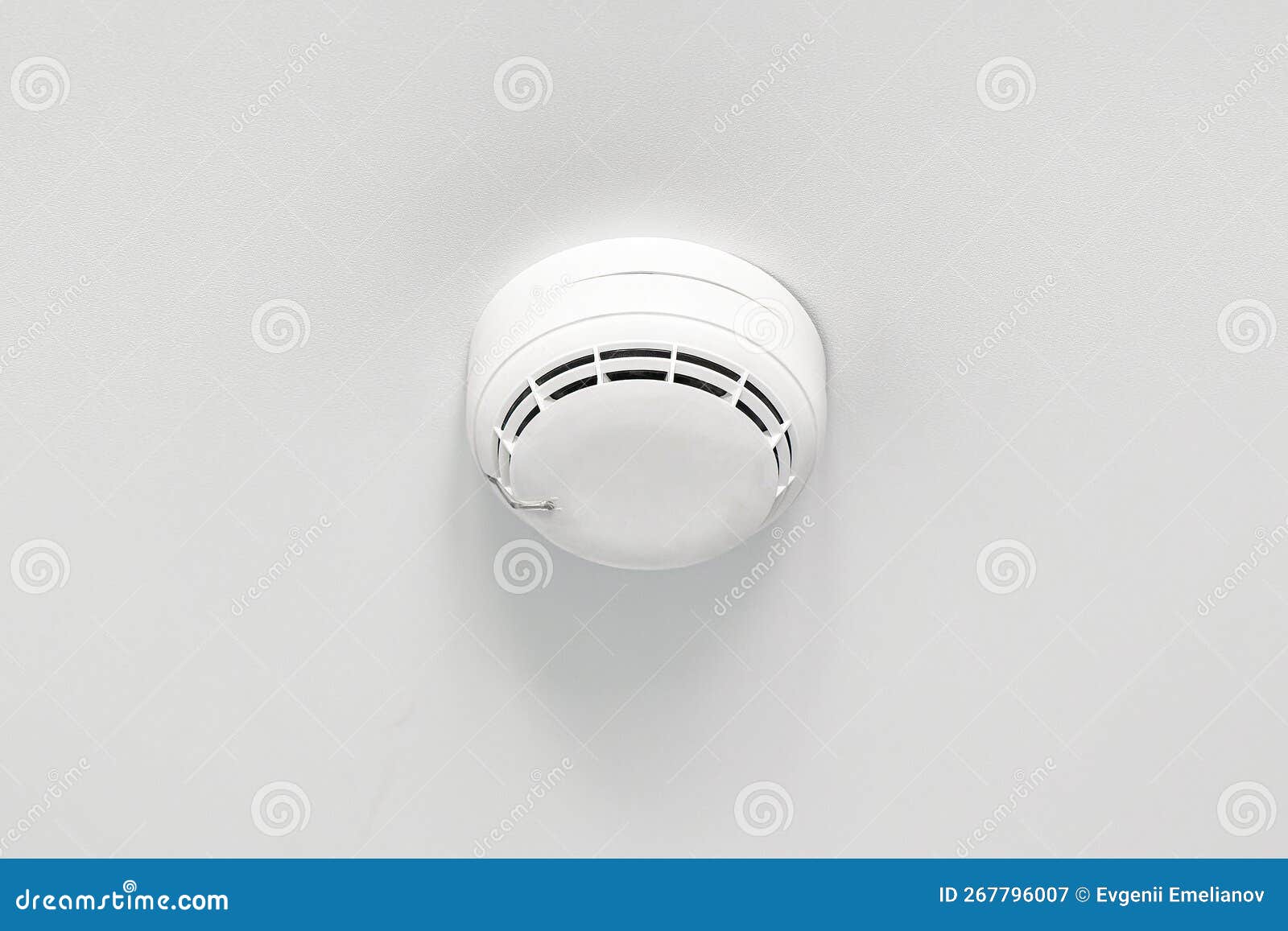 Smoke Detector or Fire Alarm Sensor on the Ceiling. Stock Image - Image ...