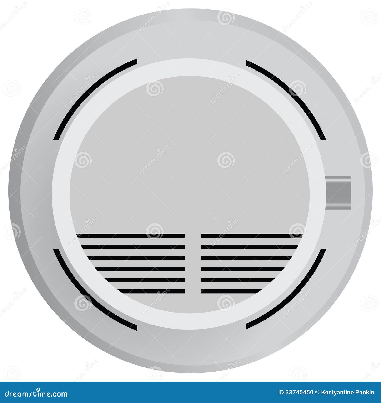Smoke detector stock vector. Illustration of protection - 33745450