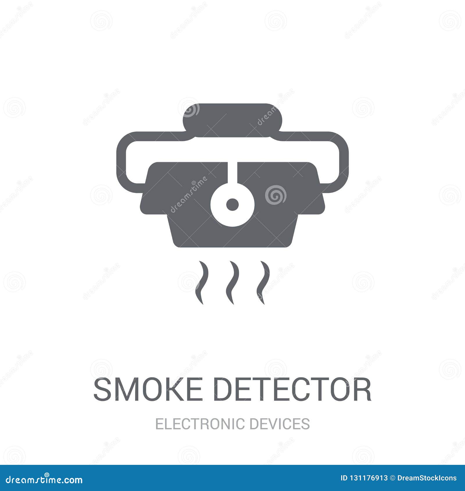 Smoke Detector Icon. Trendy Smoke Detector Logo Concept on White Stock ...