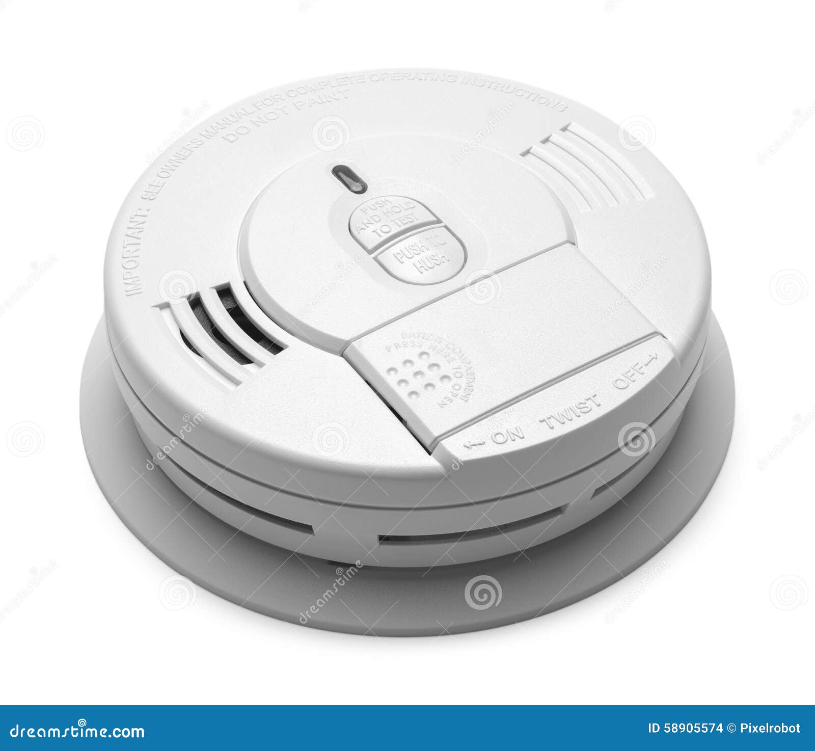 Smoke Detector stock photo. Image of interior, white - 58905574
