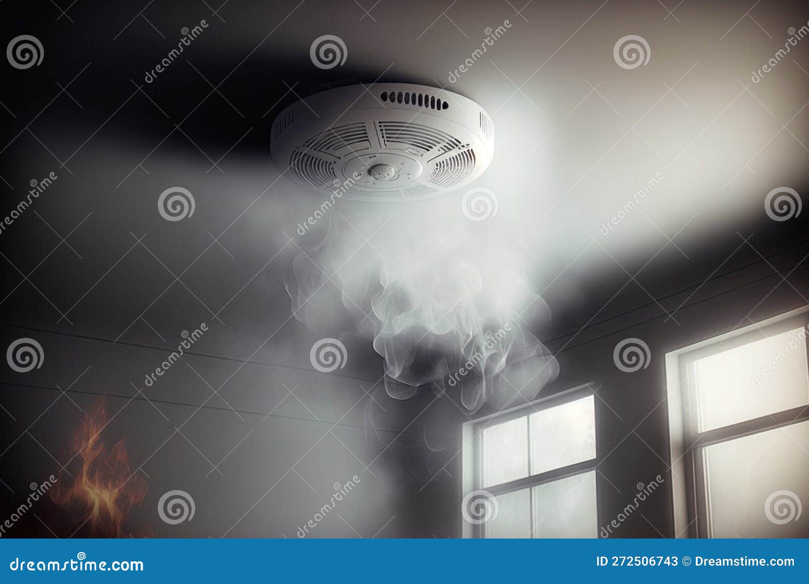 Smoke Detectors On Evacuation Plans Royalty-Free Stock Photo ...