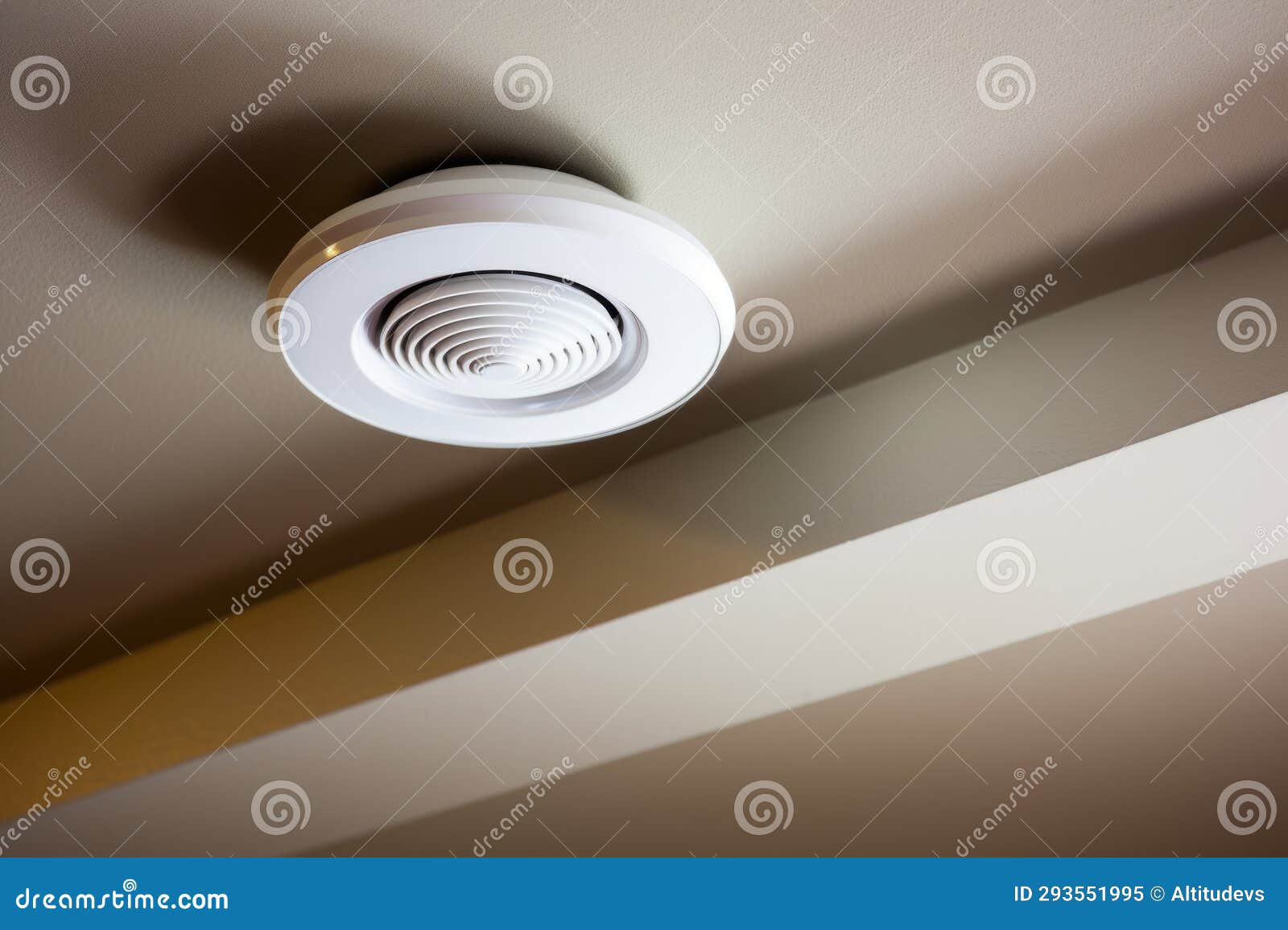 Smoke Detectors Installed on a Ceiling Stock Image - Image of ceiling ...