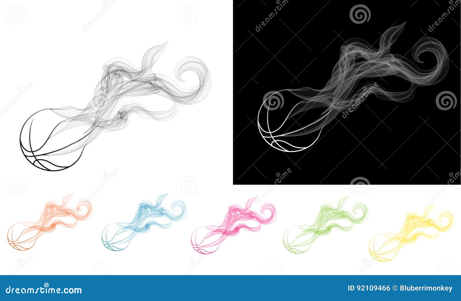 Smoke-Effect Basketball stock photo. Illustration of smokeeffect - 92109466