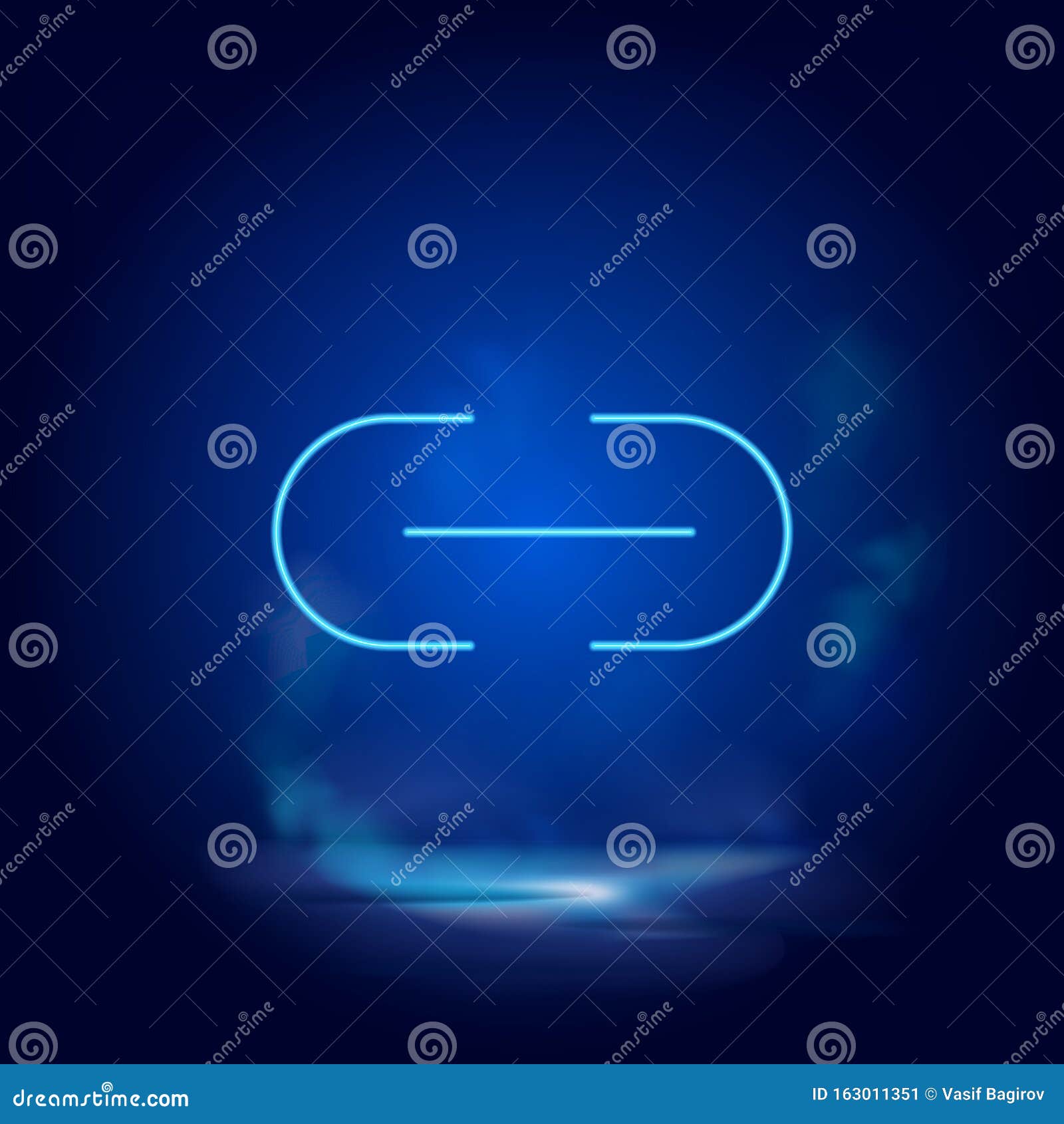 Smoke Effect Neon Style Vector Icons, Link, Url Neon Icon Stock ...