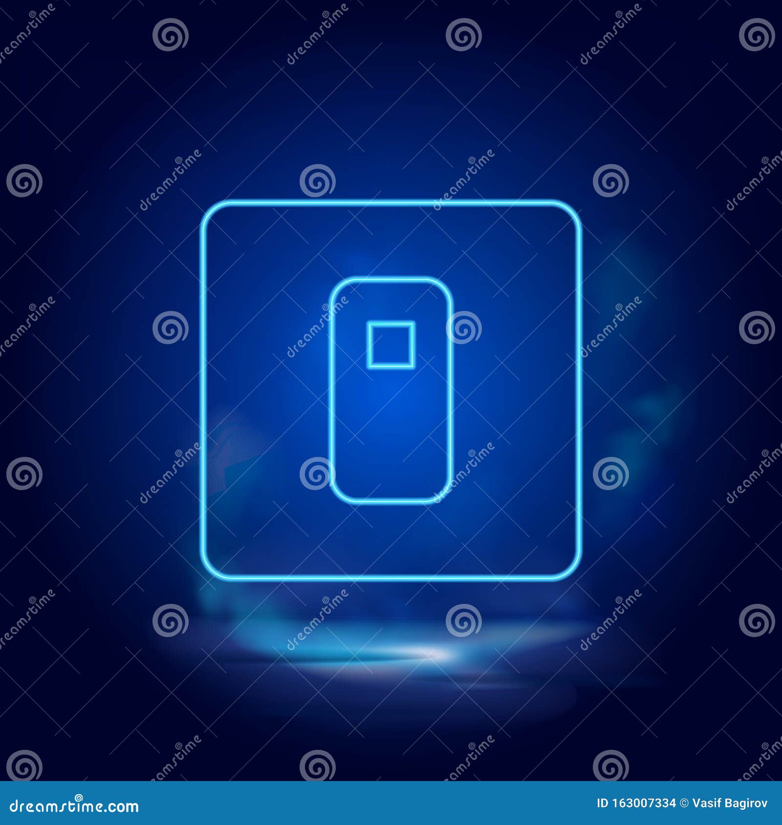 Smoke Effect Neon Style Vector Icons, Switch, Switcher Neon Icon. Stock ...