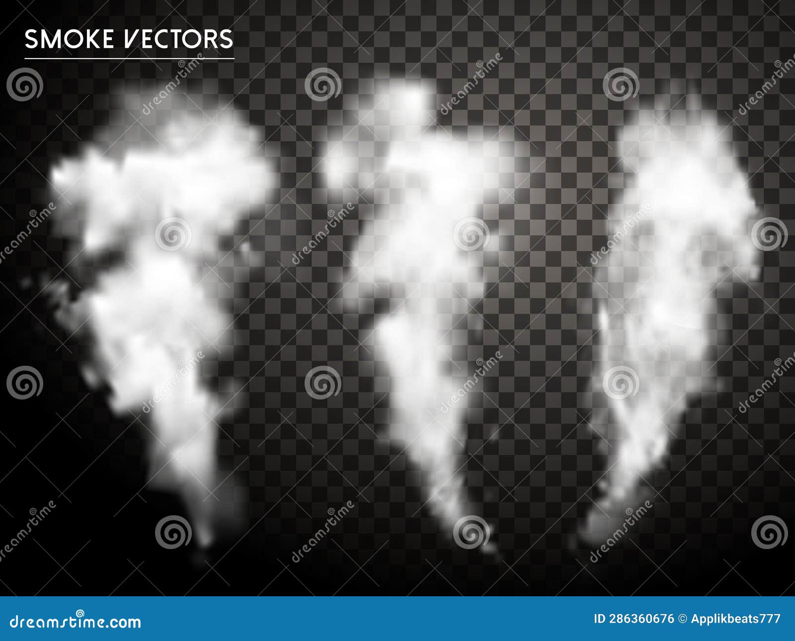 Smoke elements collection stock vector. Illustration of cigarette ...