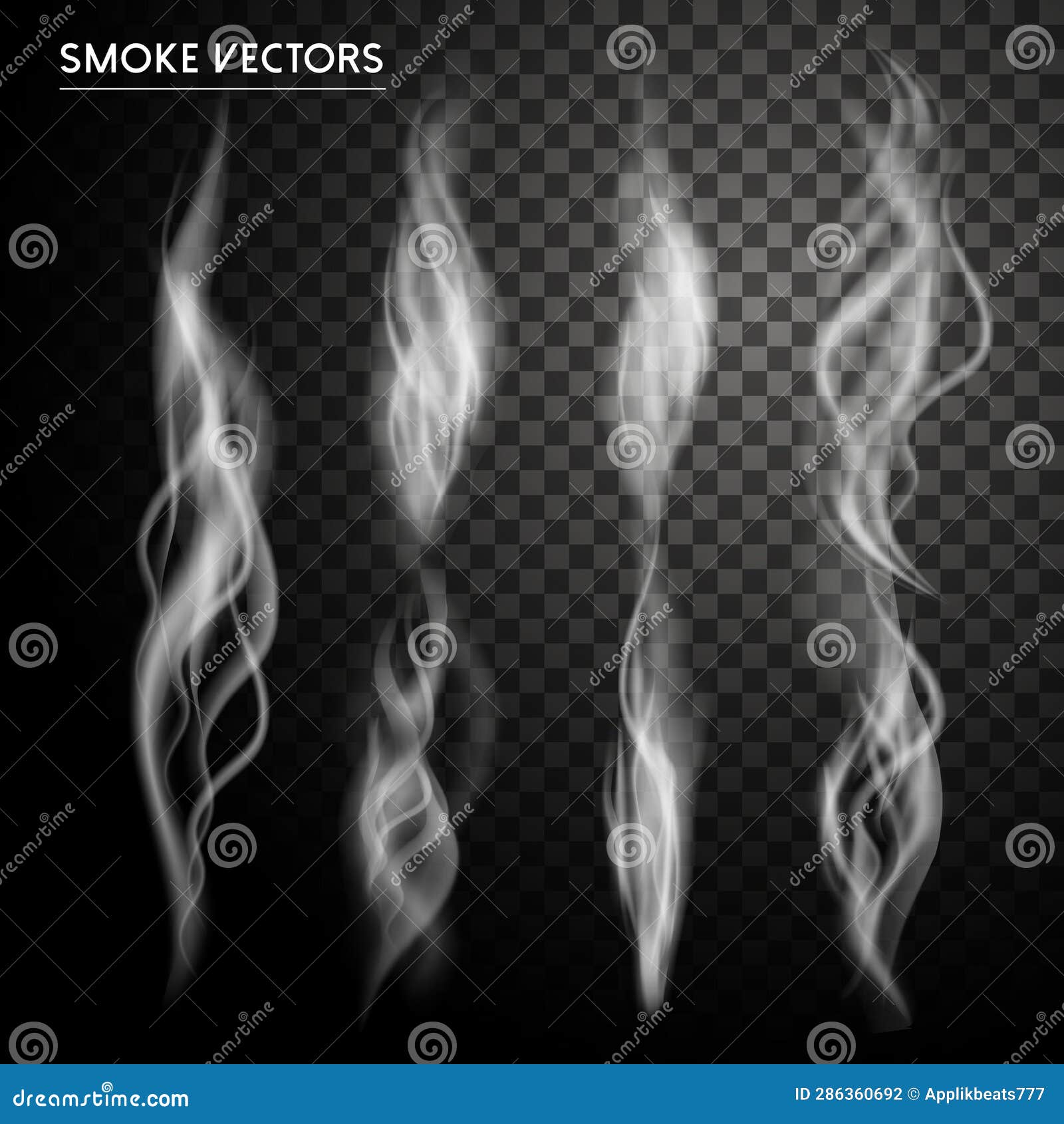 Smoke elements collection stock vector. Illustration of style - 286360692