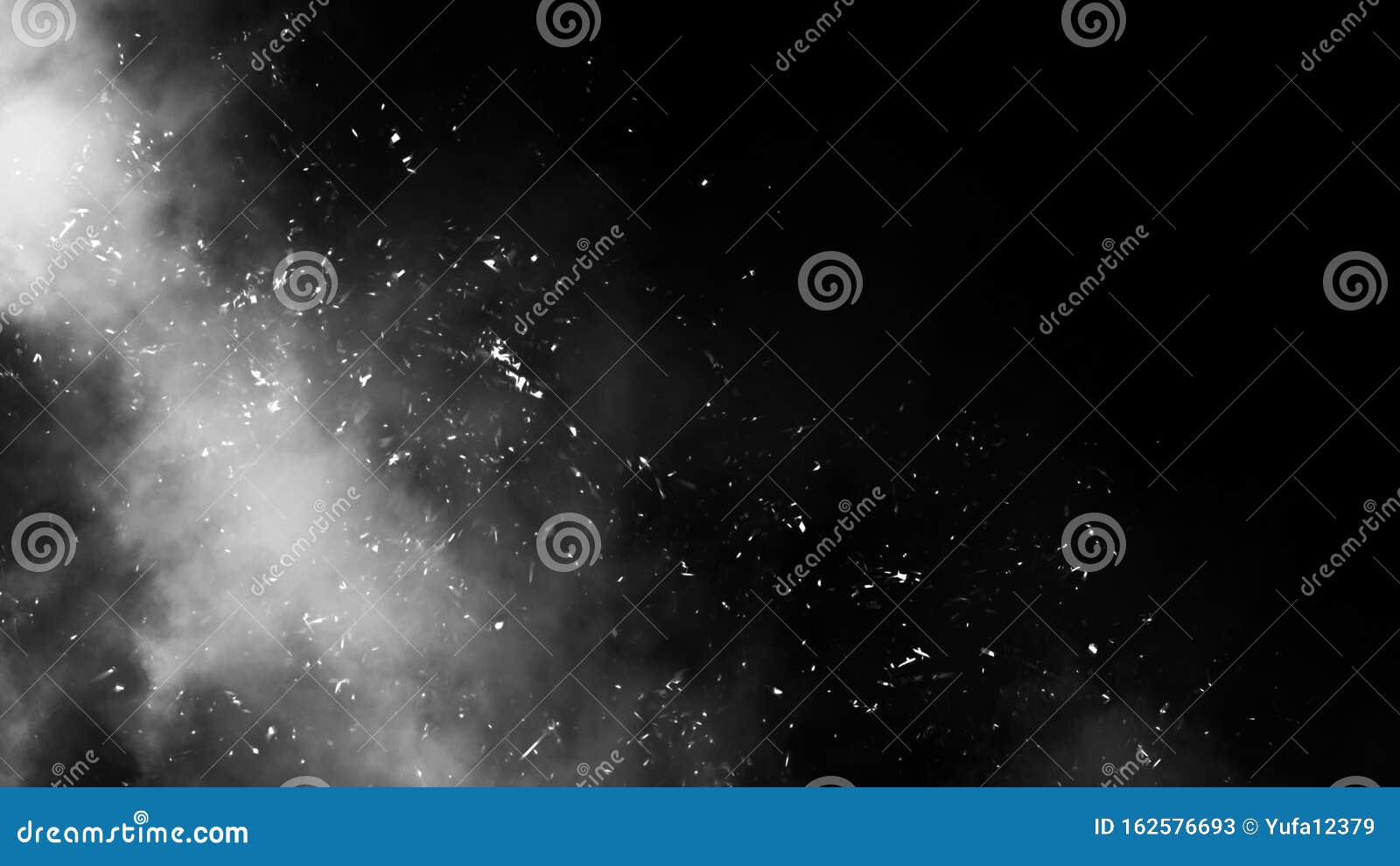 Smoke with Embers Particles Texture Overlays . Burn Effect on Isolated ...