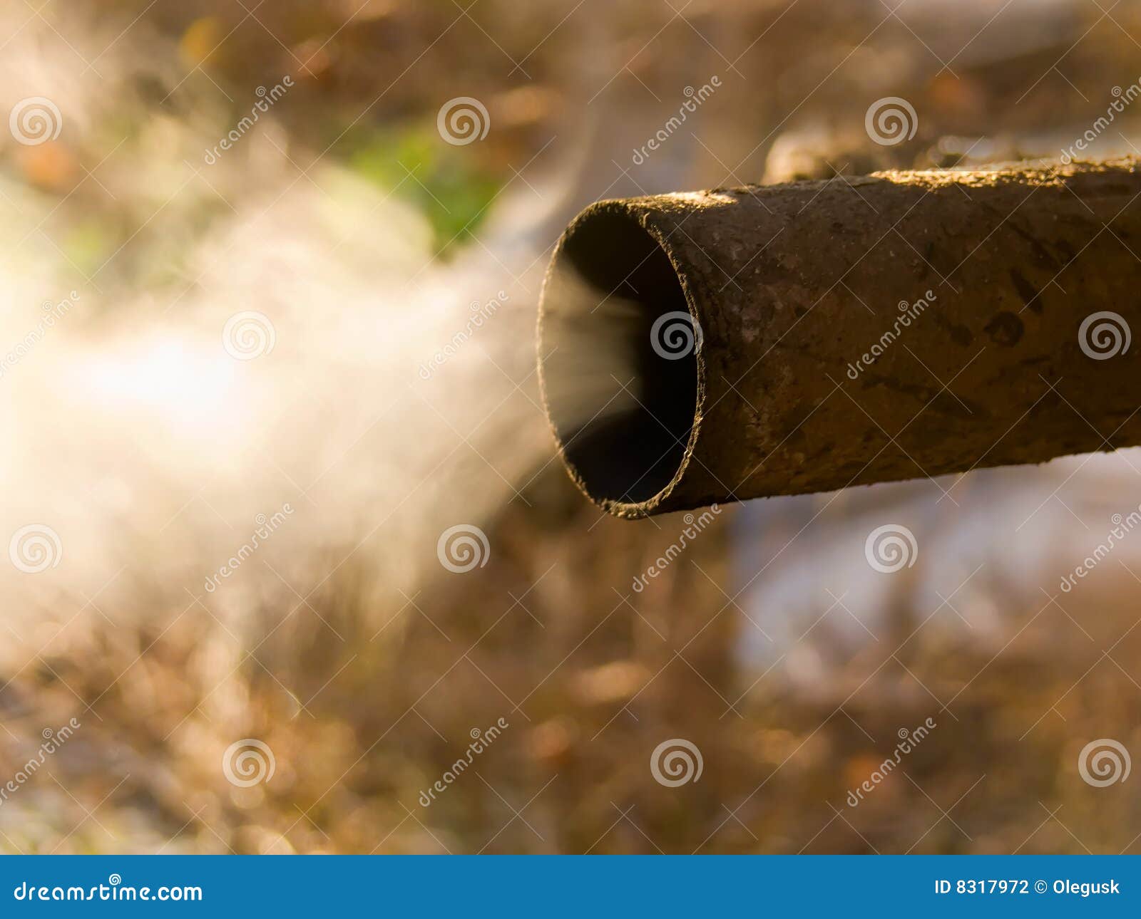 Smoke emission stock photo. Image of rusty, pipe, automobile - 8317972