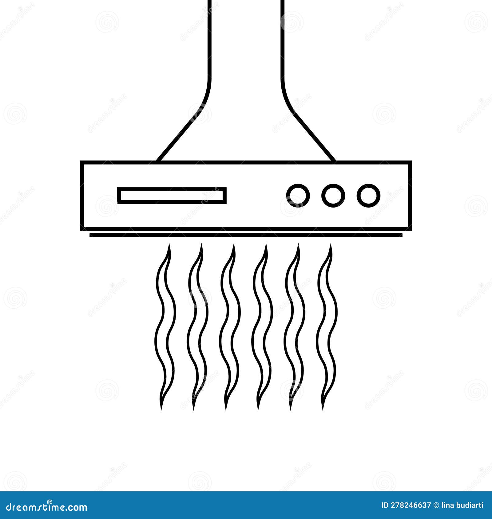 Smoke extractor icon stock vector. Illustration of modern - 278246637