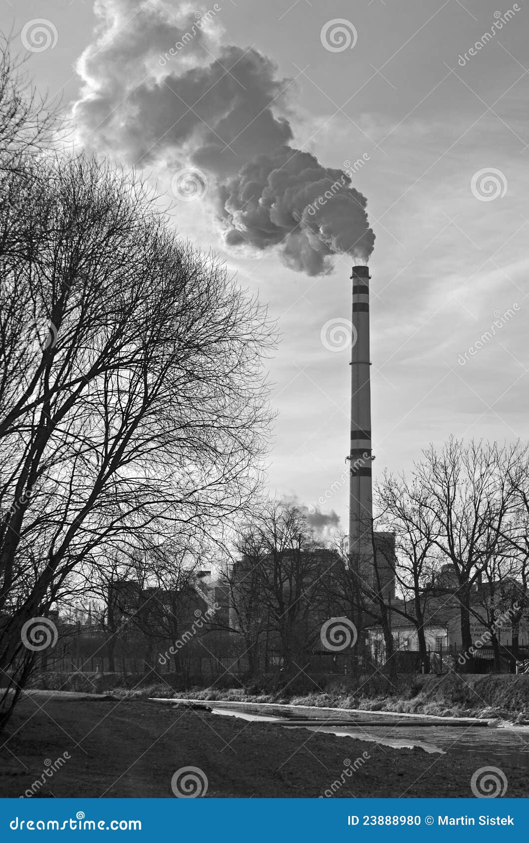 Smoke from factory stock photo. Image of power, fumes - 23888980