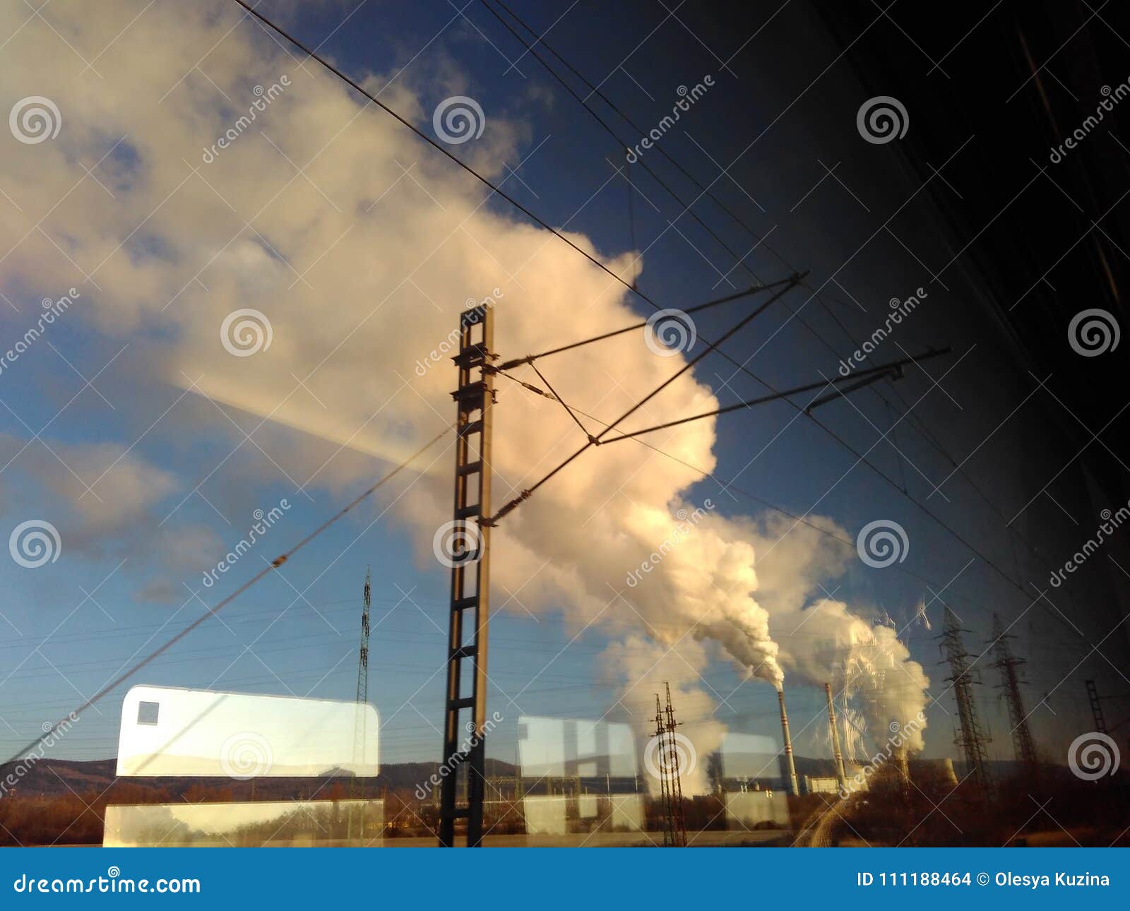 Smoke is Falling from the Factory Pipe Stock Photo - Image of ...