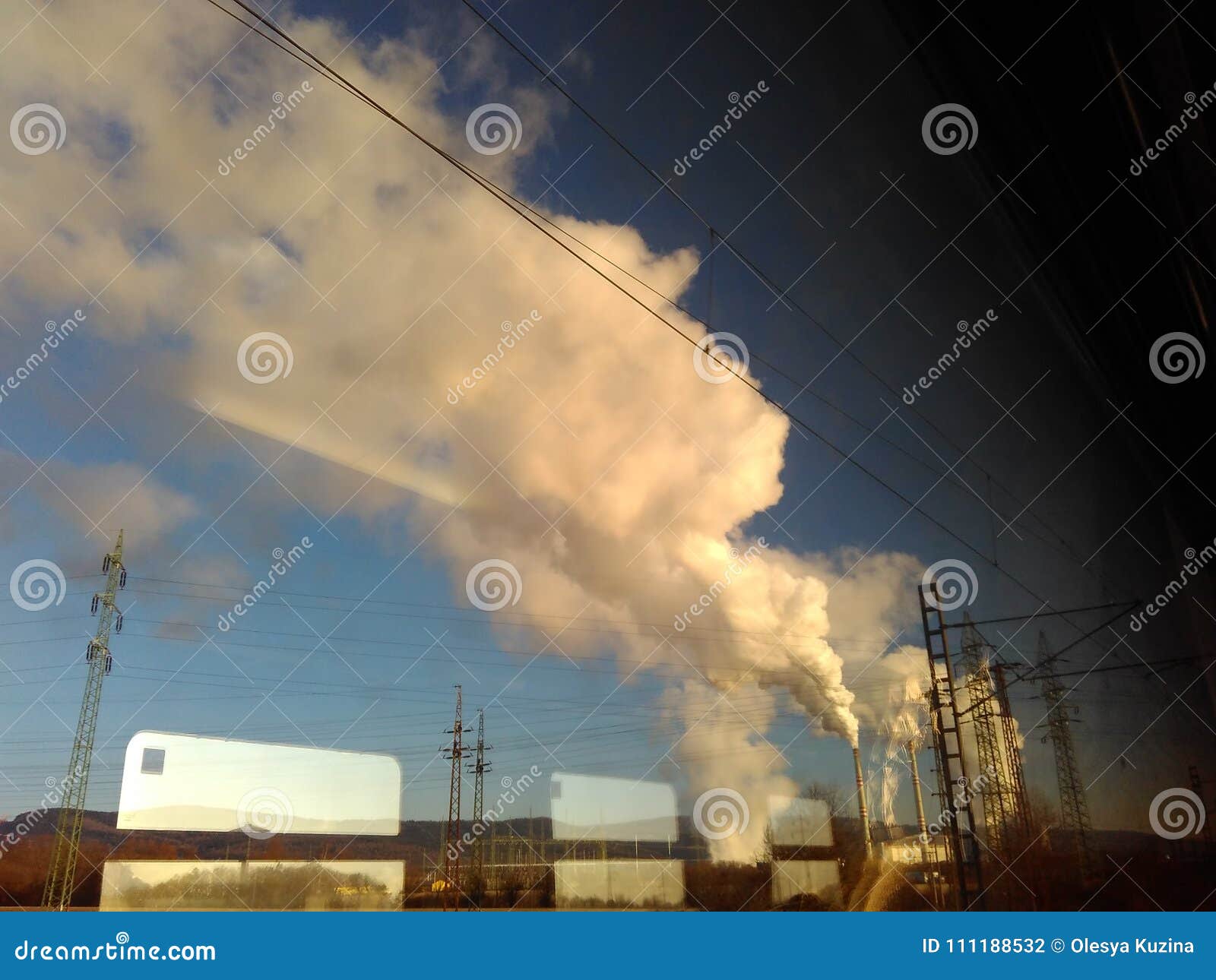 Smoke is Falling from the Factory Pipe Stock Photo - Image of pipe ...