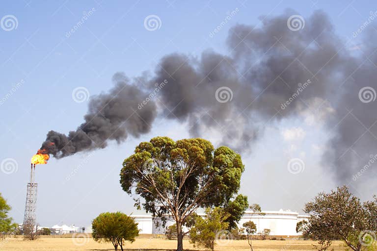 Smoke and fire stock photo. Image of flame, chimney, pollution - 1906494