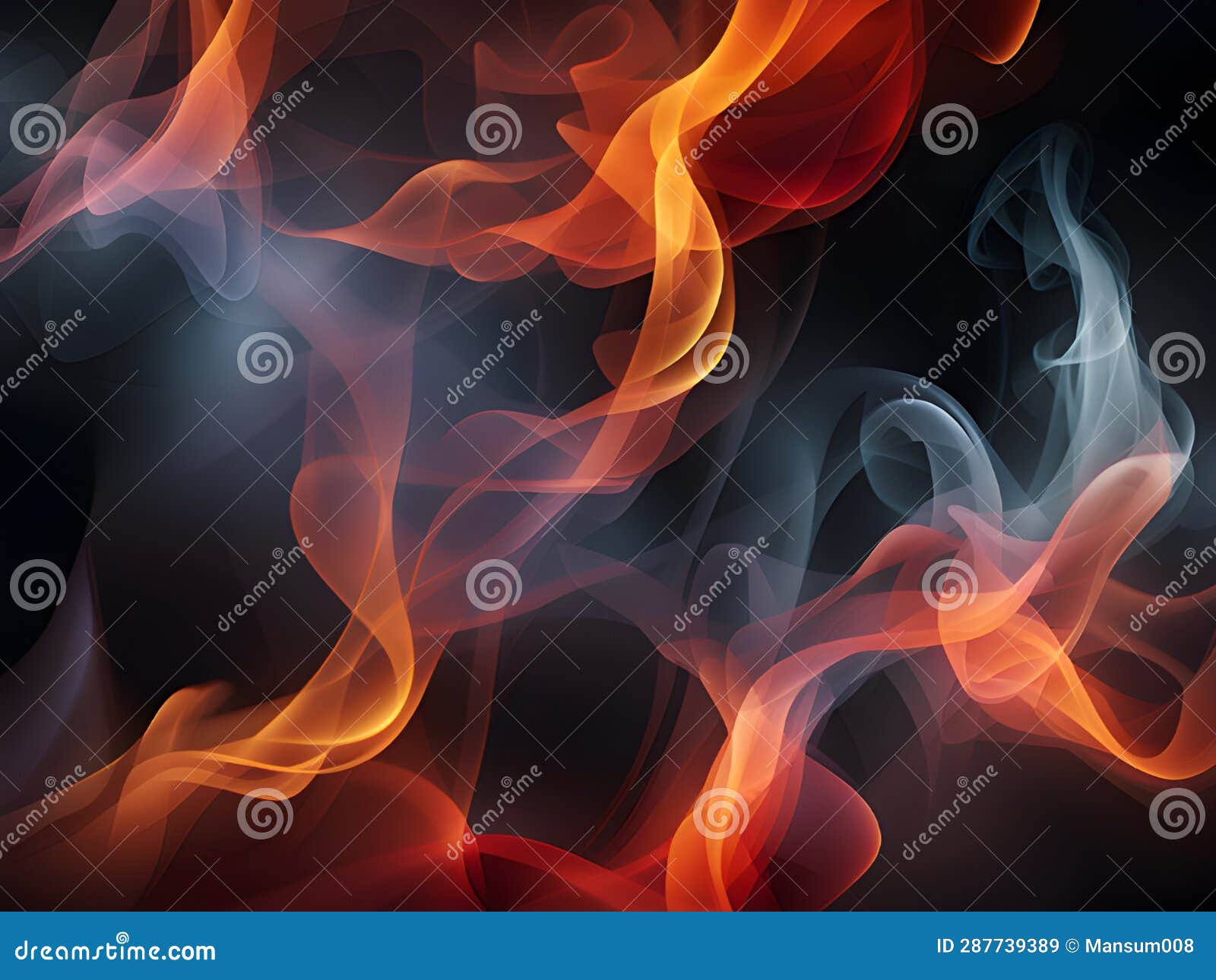Smoke and Fire Abstract Background, Colorful Wallpaper, AI Generated ...