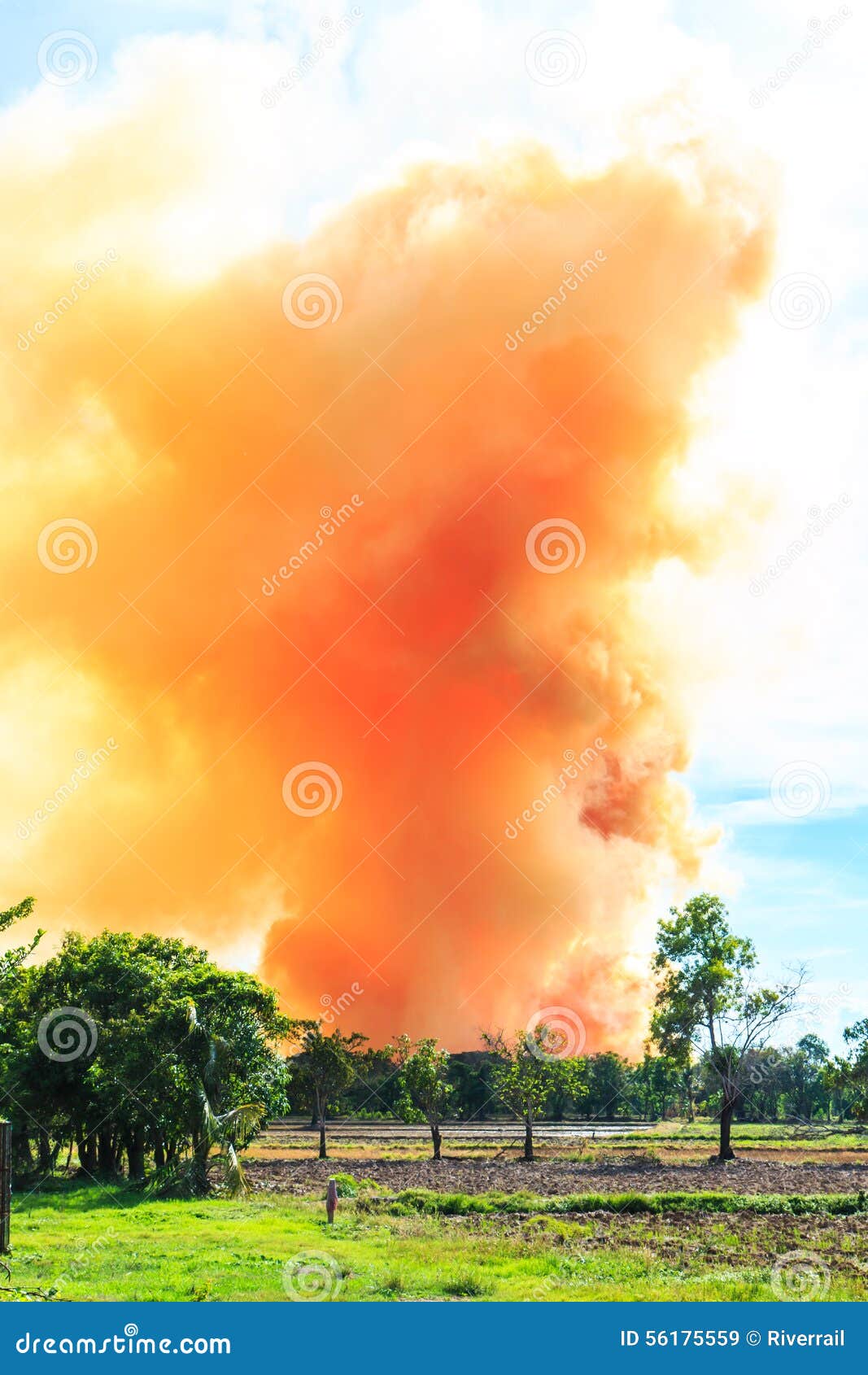 Smoke from fire burning stock image. Image of factory - 56175559