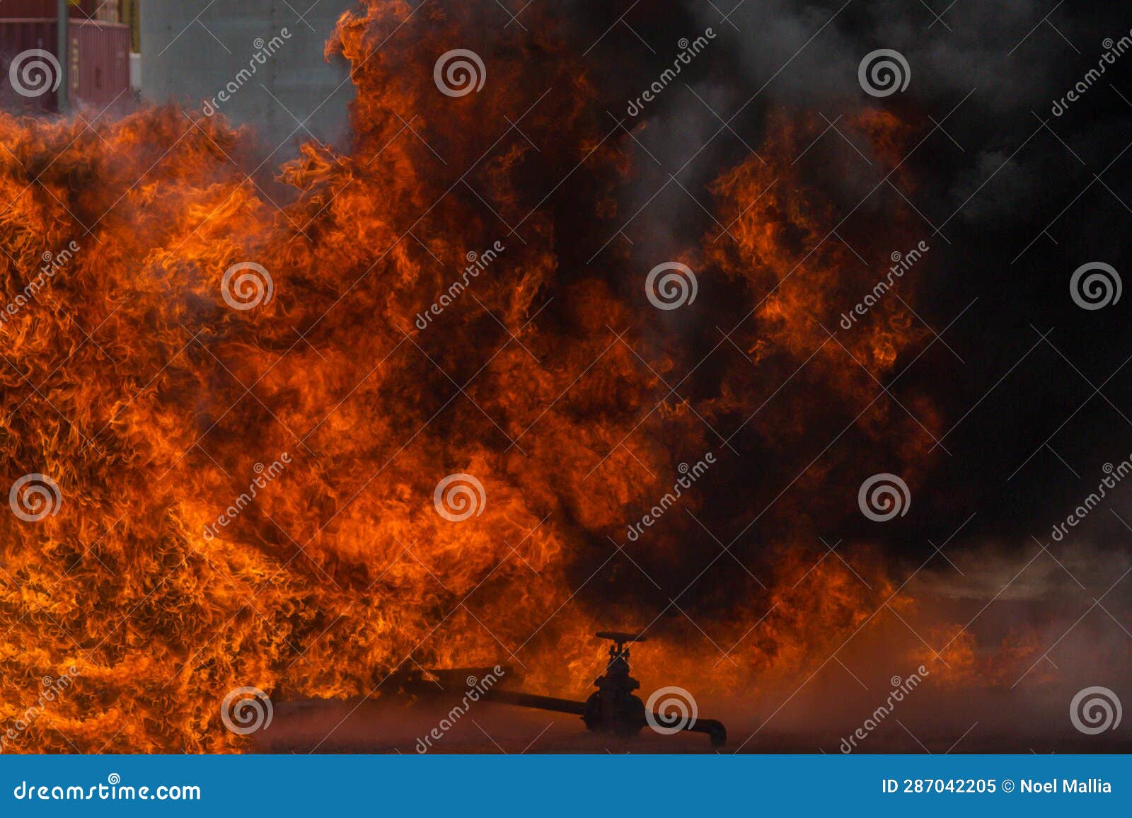 Smoke and fire stock image. Image of exploding, physical - 287042205
