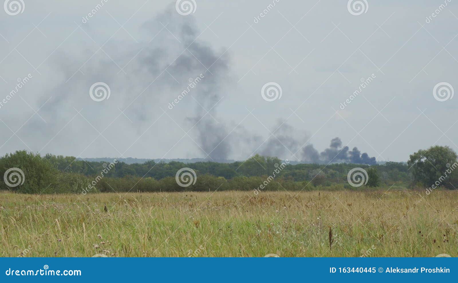 Smoke from a Fire in Distance Stock Video - Video of freight, nature ...