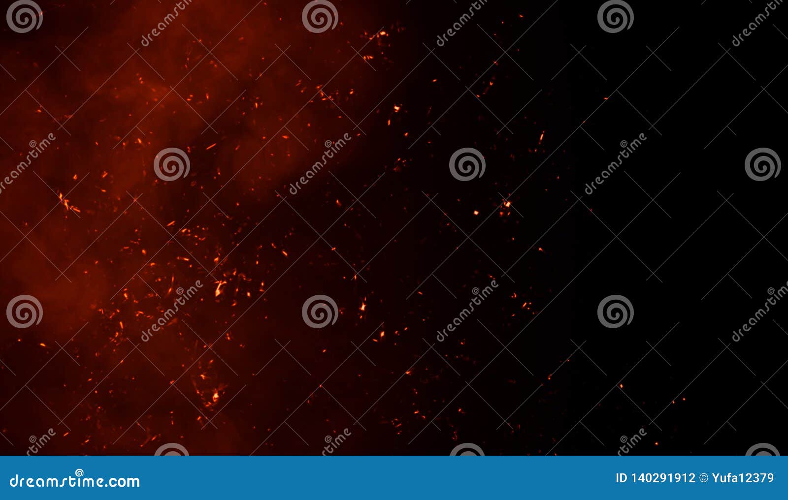 Smoke with Fire Embers Particles Texture Overlays . Burn Effect on ...